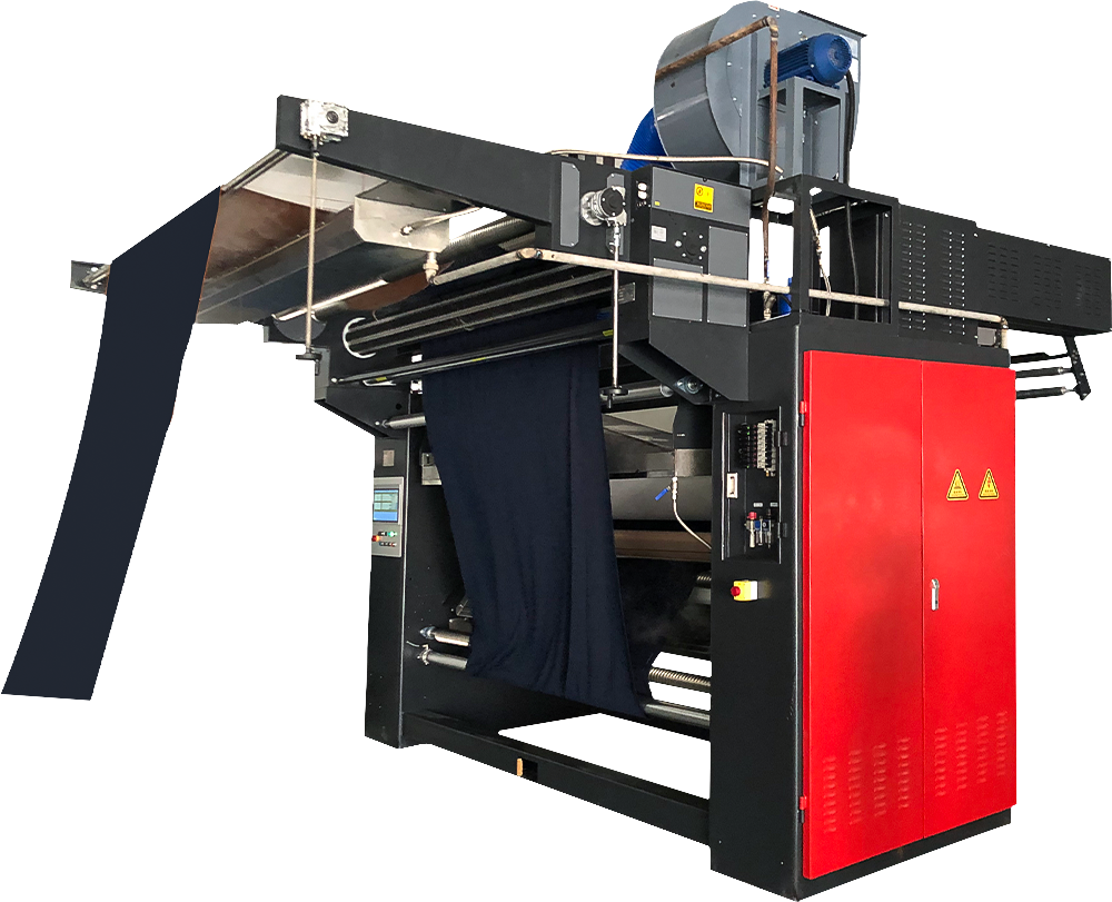 slitting macine, singeing machine, softening machine, cloth packer ...